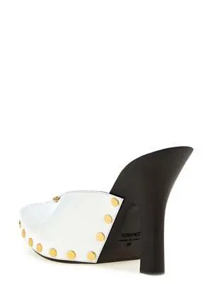 Versace Sassi Patent Leather Clogs