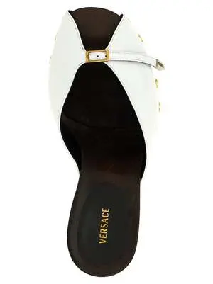 Versace Sassi Patent Leather Clogs
