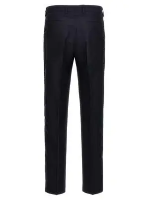 Etro Jacquard Cotton Wool Slim Fit Trousers