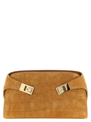 FERRAGAMO Hug' Mini Crossbody Bag - Brown