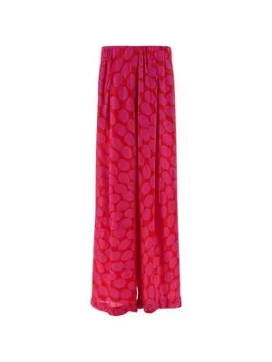 Dries Van Noten Polka Dot Flared-leg Trousers - Multicolor