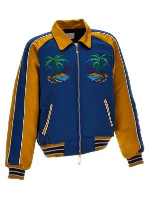 Rhude Palm Eagles Souvenir Bomber Jacket - Multicolor