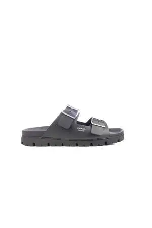 Prada Buckled Mules - Multicolor