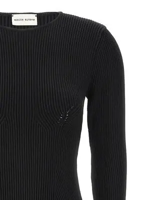 Magda Butrym Ribbed Viscose Blend Sweater
