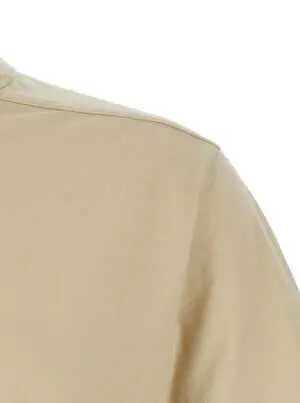 Rick Owens T-shirt 'brad' Beige With Crew Neck And Short Sleeves In Cotton For - Cream