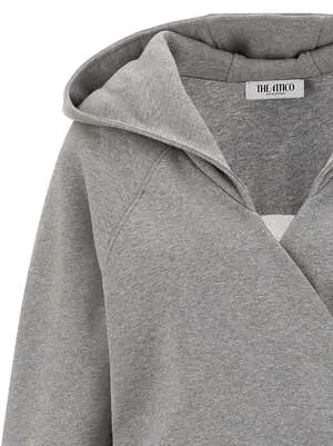 Attico Hooded Dress - Gray