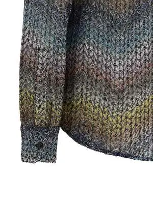 Missoni Lamé Viscose Shirt With Micro Sequins - Multicolor