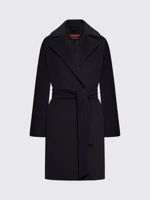 Max Mara Wool Wrap Coat - Black