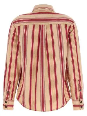 Isabel Marant Étoile Gelva' Striped Cotton Canvas Shirt - Multicolor