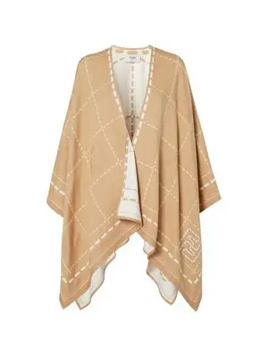 Fendi Wool Poncho - Multicolor