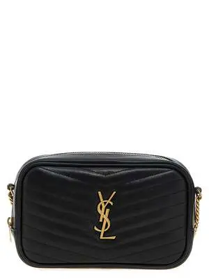 Saint Laurent Mini Lou Crossbody Bag In Calfskin Leather