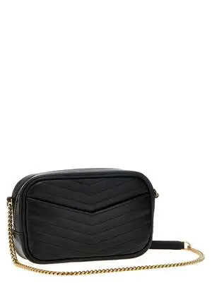 Saint Laurent Mini Lou Crossbody Bag In Calfskin Leather
