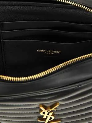 Saint Laurent Mini Lou Crossbody Bag In Calfskin Leather