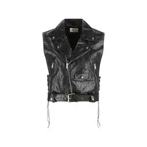 Saint Laurent Leather Moto Vest