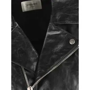 Saint Laurent Leather Moto Vest