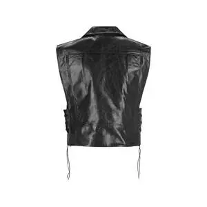 Saint Laurent Leather Moto Vest