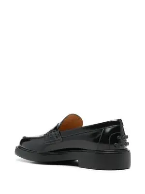 TOD'S Shaded Finishing Leather Penny Loafers