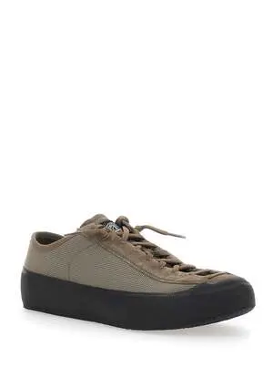 Stone Island Low Top Sneakers With Logo Patch - Multicolor