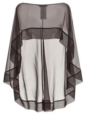Alberta Ferretti Chiffon Scarf - Brown