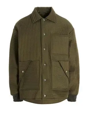 Khrisjoy Quilted Stripes Down Jacket
