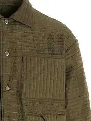 Khrisjoy Quilted Stripes Down Jacket