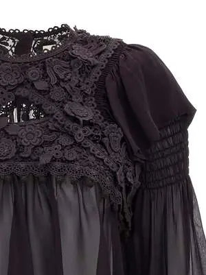 Isabel Marant Étoile Rokia Silk Embroidered Top