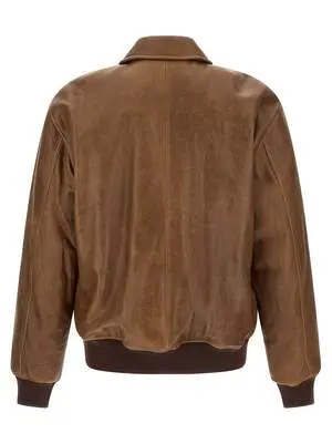 Saint Laurent Vintage Leather Bomber Jacket