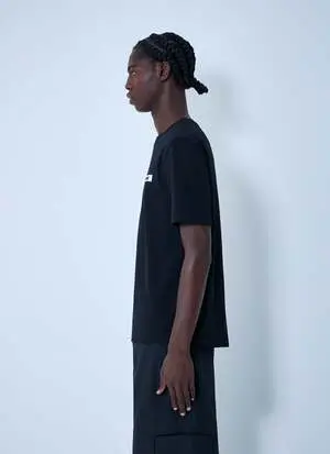 Jacquemus Le T-shirt Gros Grain Cotton T-shirt - Black
