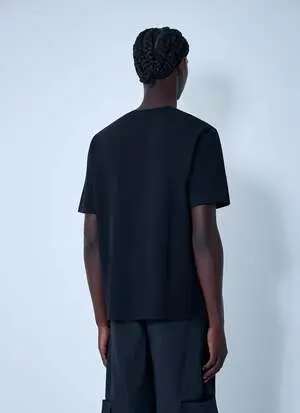 Jacquemus Le T-shirt Gros Grain Cotton T-shirt - Black