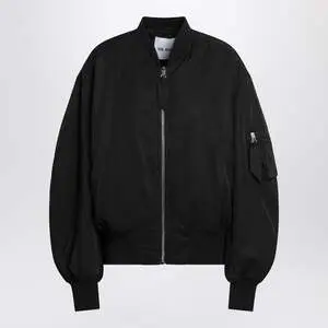 Attico Zip Bomber Jacket - Black