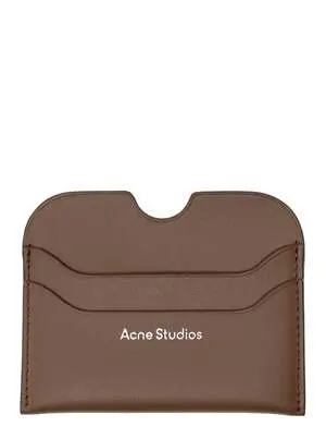 Acne Studios Leather Card Holder For - Brown