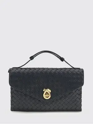 Bottega Veneta Bottega Veneta Lambskin Woven Handbag Blue