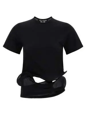 Junya Watanabe Sculptural Hem T-shirt - Black