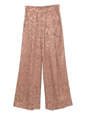 Dries Van Noten Floral Pattern Cotton Trousers - Multicolor