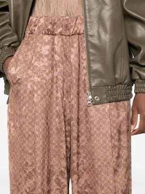 Dries Van Noten Floral Pattern Cotton Trousers