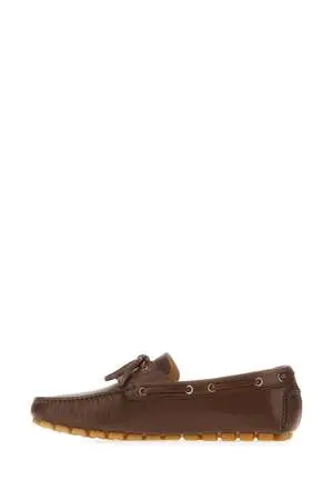 Valentino Garavani Brown Leather Loafers - Multicolor