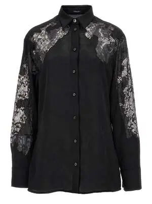 Versace Satin Lace Shirt