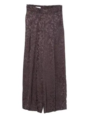 Dries Van Noten Geometric Pattern Trousers - Multicolor