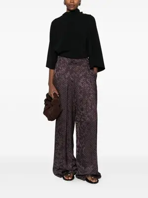 Dries Van Noten Geometric Pattern Trousers - Multicolor