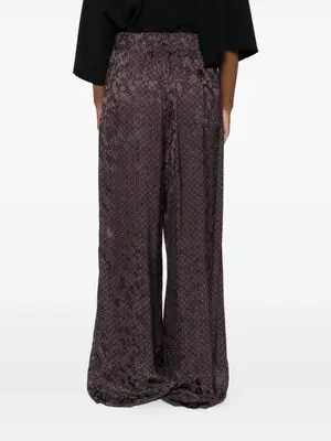 Dries Van Noten Geometric Pattern Trousers - Multicolor