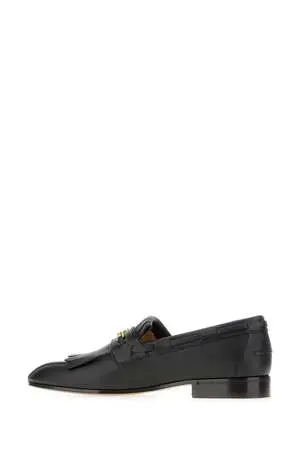 Valentino Garavani Leather Loafers With Horsebit Detail