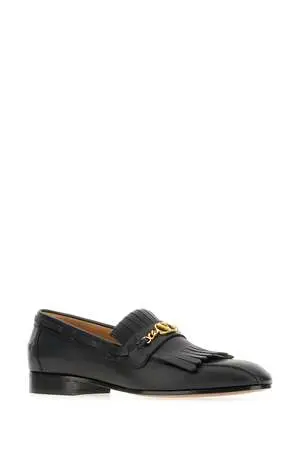 Valentino Garavani Leather Loafers With Horsebit Detail