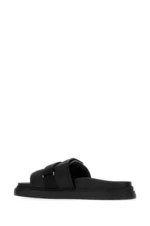 Fendi Embossed Logo Slip On Slippers