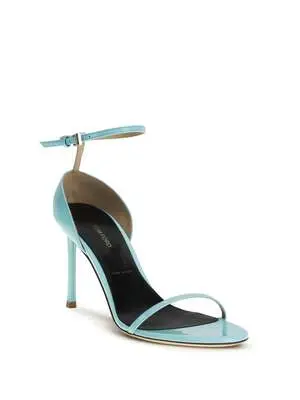 TOM FORD Vertigo Patent Leather Stiletto Sandals - Blue