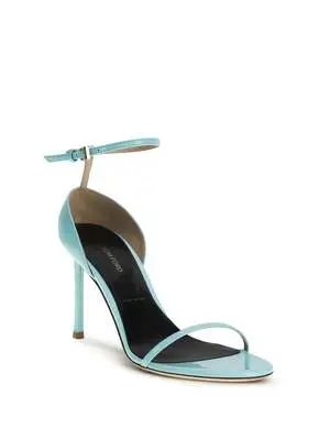 TOM FORD Vertigo Patent Leather Stiletto Sandals - Blue
