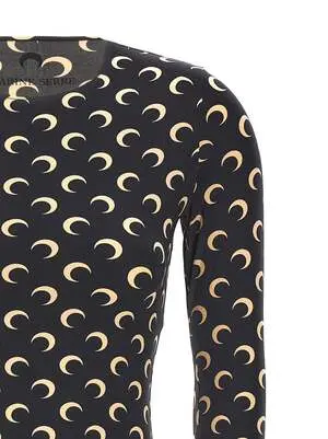 MARINE SERRE Moon Print Jersey T-shirt - Black