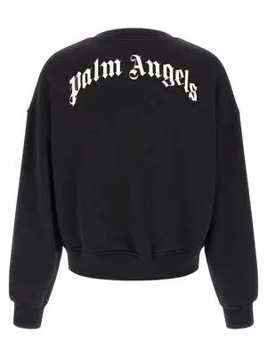 Palm Angels Curved Logo Sweatshirt - Multicolor