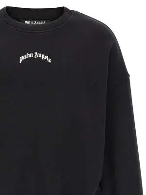 Palm Angels Curved Logo Sweatshirt - Multicolor