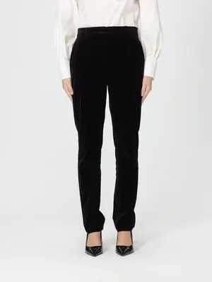 Max Mara Tailored Velvet Trousers - Black