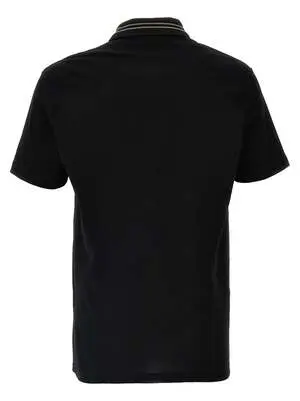 Versace Medusa Embroidery' Polo Shirt - Black